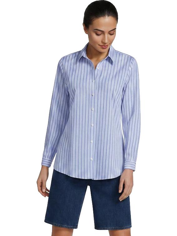 LANDS' END LANDS' END Petite No Iron Button-Up Shirt